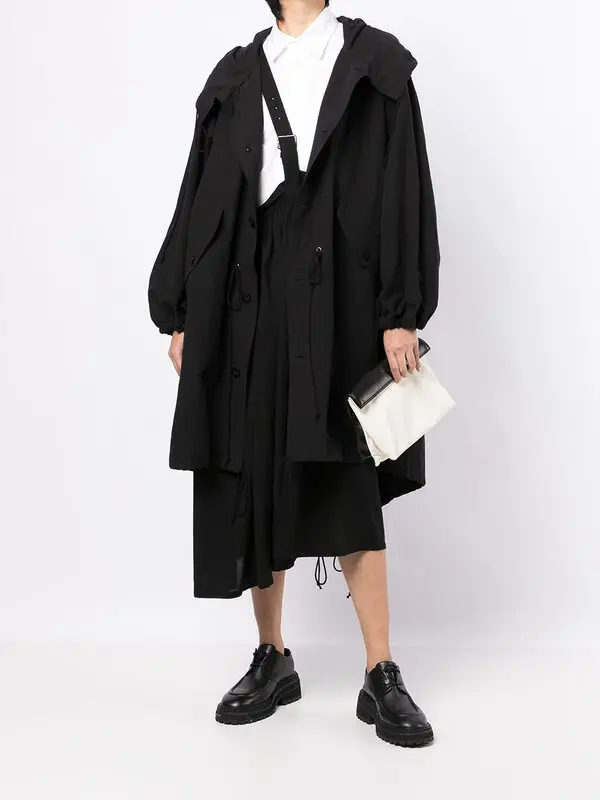 Y’s Oversized Hooded Mid-length Coat