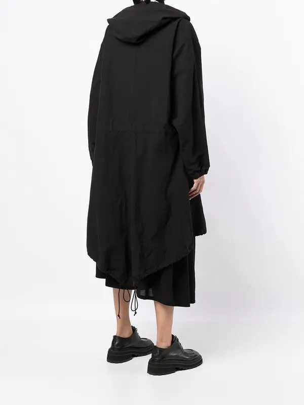 Y’s Oversized Hooded Mid-length Coat