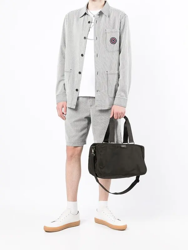 AGNES B. Small Logo Tag Holdall - Green