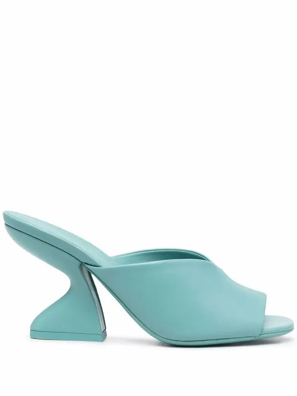 FERRAGAMO F-heel Leather Sandals