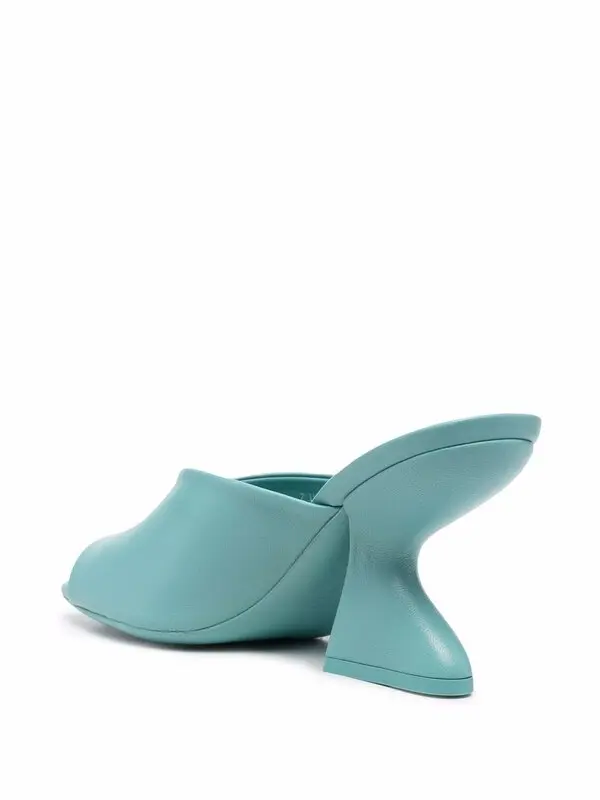 FERRAGAMO F-heel Leather Sandals