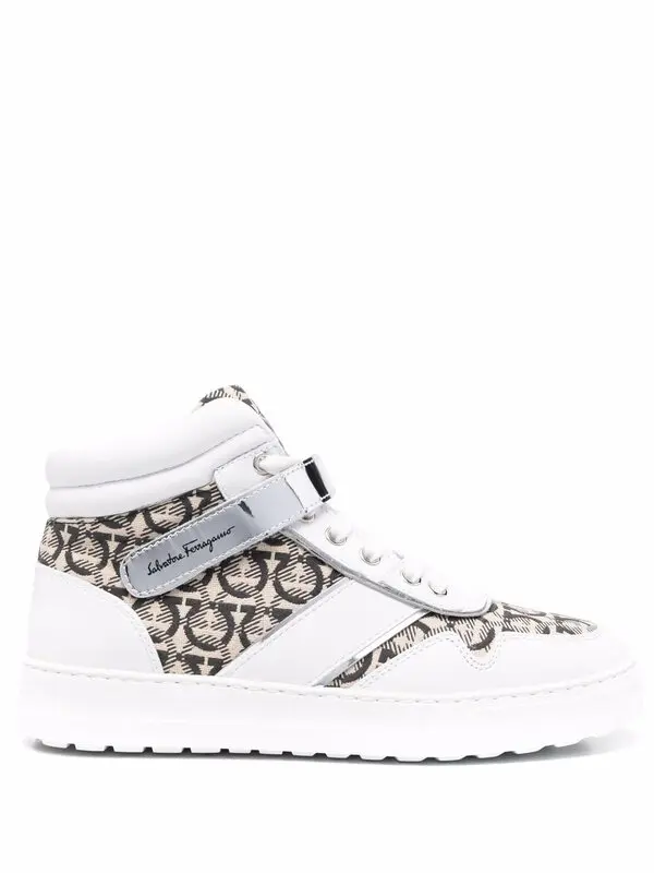 FERRAGAMO Noè High-top Sneakers - White