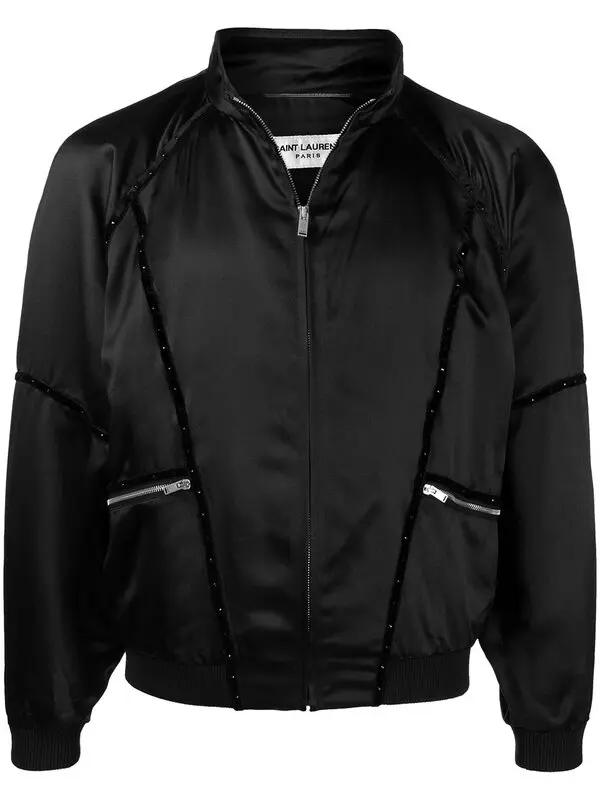 Saint Laurent Teddy 80s Zip Bomber Jacket