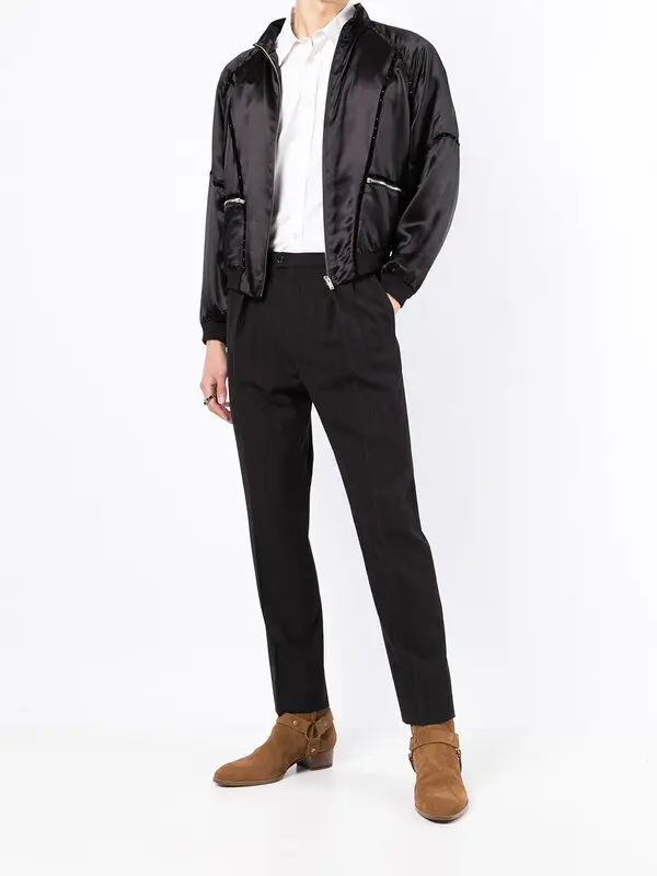 Saint Laurent Teddy 80s Zip Bomber Jacket