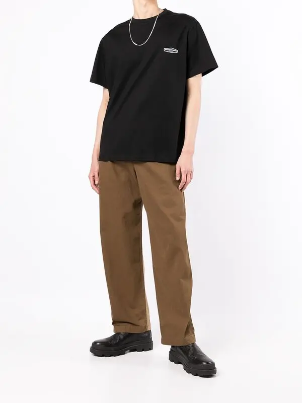 WOOYOUNGMI Logo-embroidered Cotton T-shirt