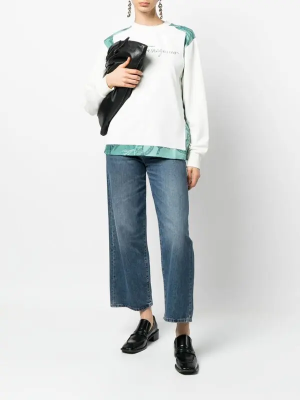 FERRAGAMO Embroidered Logo Sweatshirt