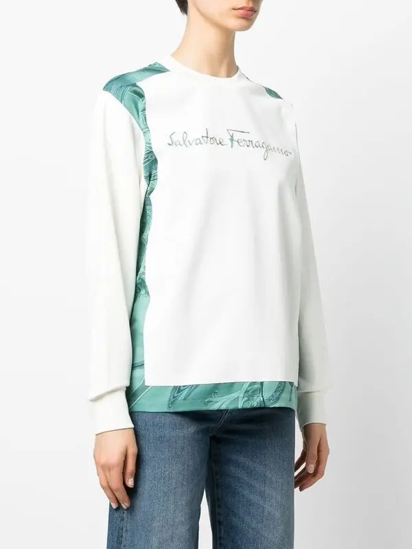 FERRAGAMO Embroidered Logo Sweatshirt