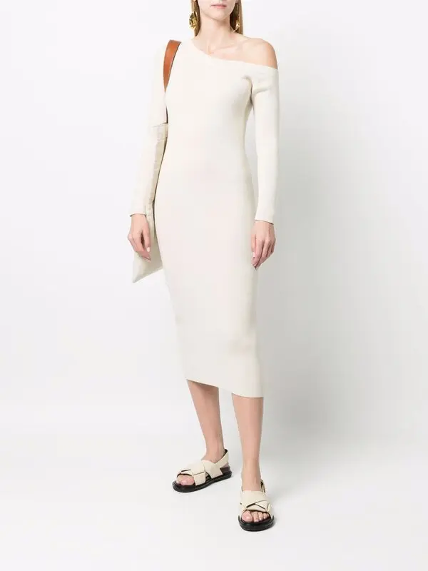 PAULA Asymmetric Knit Dress