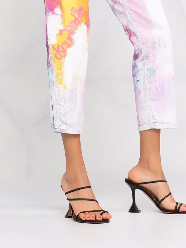 Dsquared2 Paint Splatter Detail Cropped Trousers