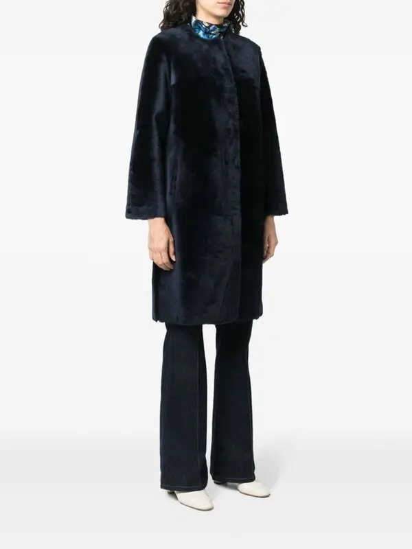 LISKA Reversible Leather Shearling Coat