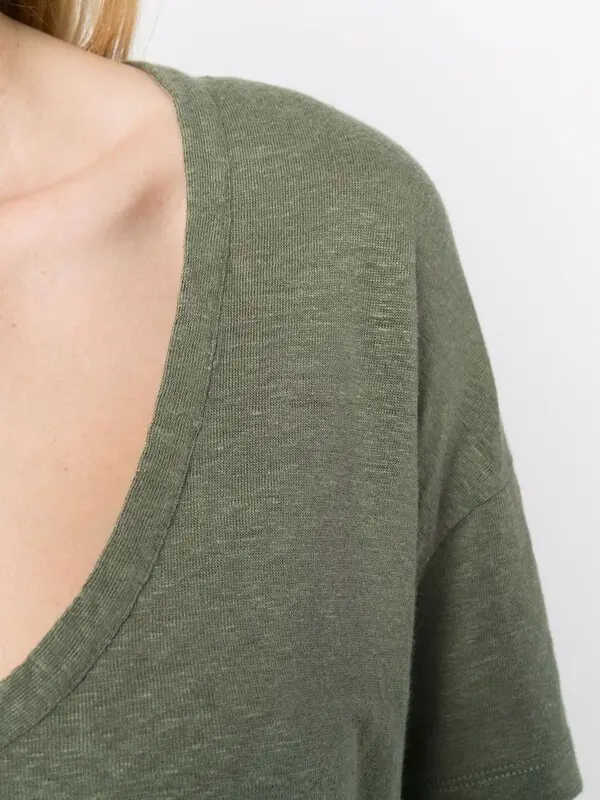 PAULA U-neck T-shirt - Green