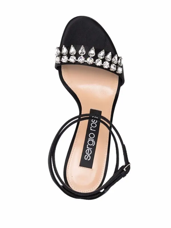 SERGIO ROSSI Godiva 90mm Crystal-embellished Sandals