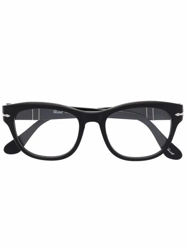 Persol Round Frame Eyeglasses - Black