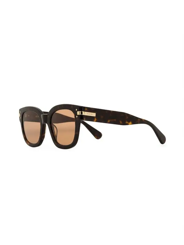 Amiri Classic Logo Square Frame Sunglasses