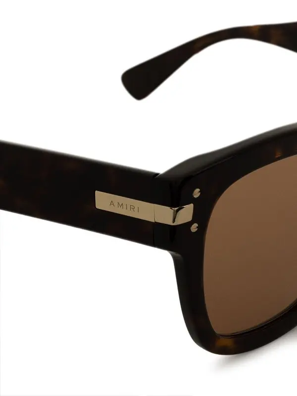 Amiri Classic Logo Square Frame Sunglasses