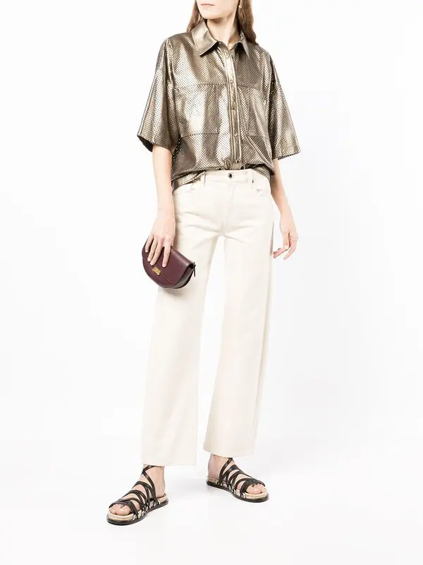 Brunello Cucinelli Perforated Suede Shirt Jacket