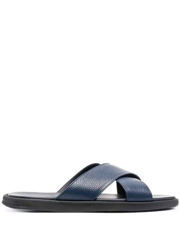 DOUCAL'S Crossover Strap Sandals - Blue