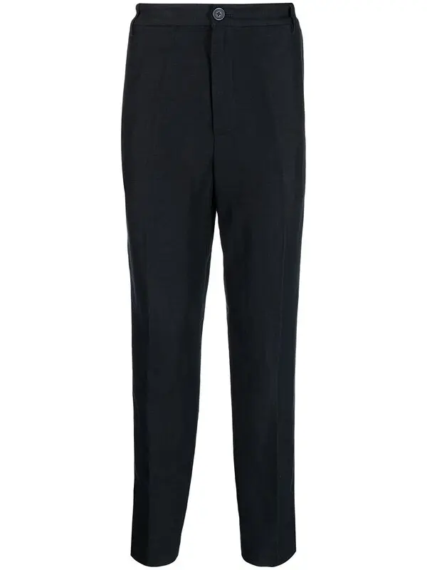 Armani Exchange High-rise Tapered Trousers - Blue