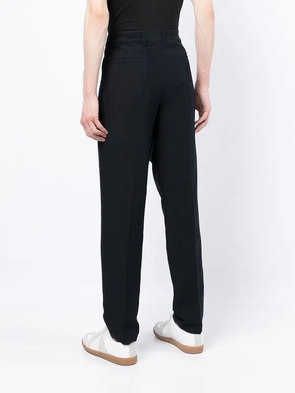 Armani Exchange High-rise Tapered Trousers - Blue