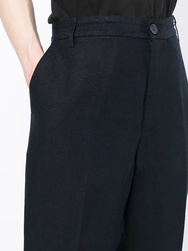 Armani Exchange High-rise Tapered Trousers - Blue