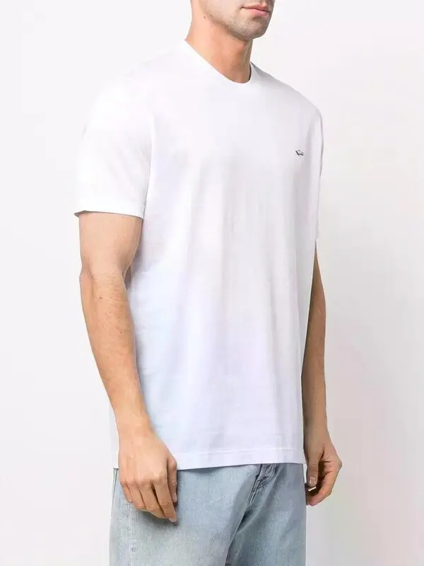 Paul & Shark Logo-patch Cotton T-shirt - Neutrals