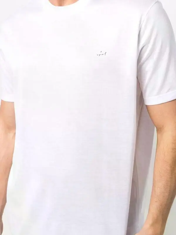 Paul & Shark Logo-patch Cotton T-shirt - Neutrals