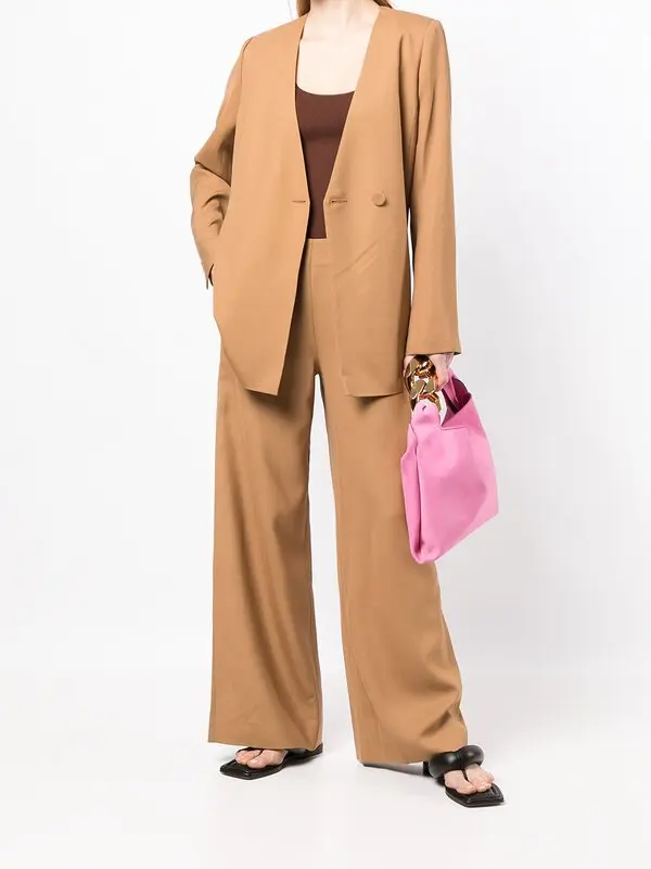 GOODIOUS Double-breasted V-neck Coat