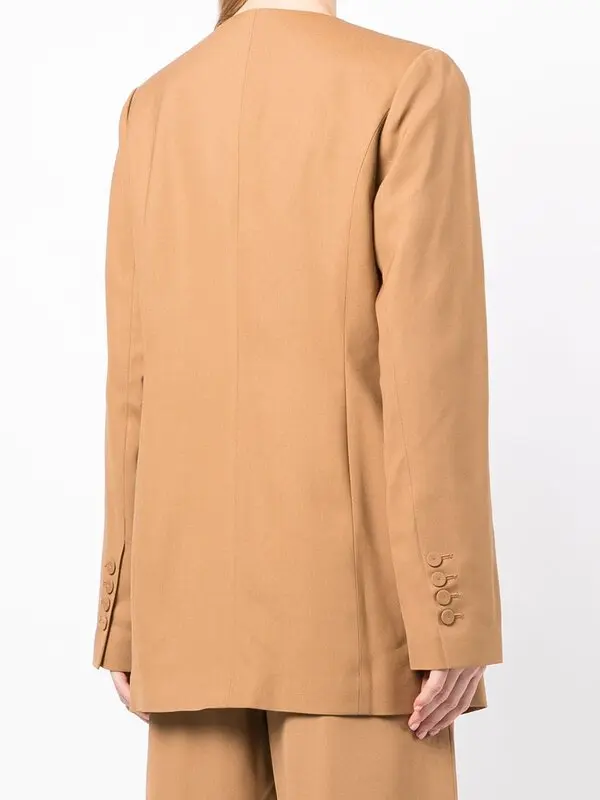 GOODIOUS Double-breasted V-neck Coat