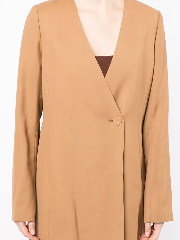 GOODIOUS Double-breasted V-neck Coat