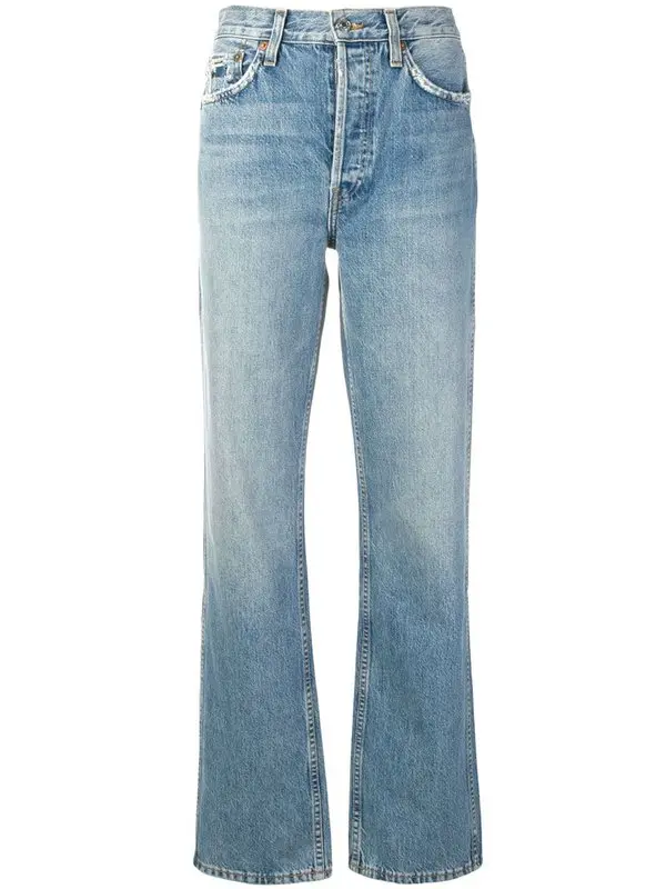 RE/DONE Straight Leg Jeans - Blue