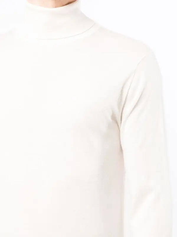N.peal Roll Neck Cashmere Sweatshirt - White