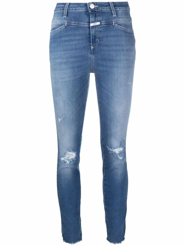 Closed Distressed Slim-fit Jeans