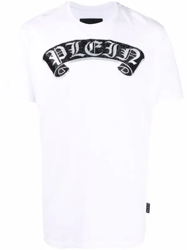 Philipp Plein Rhinestone-embellished T-shirt - White