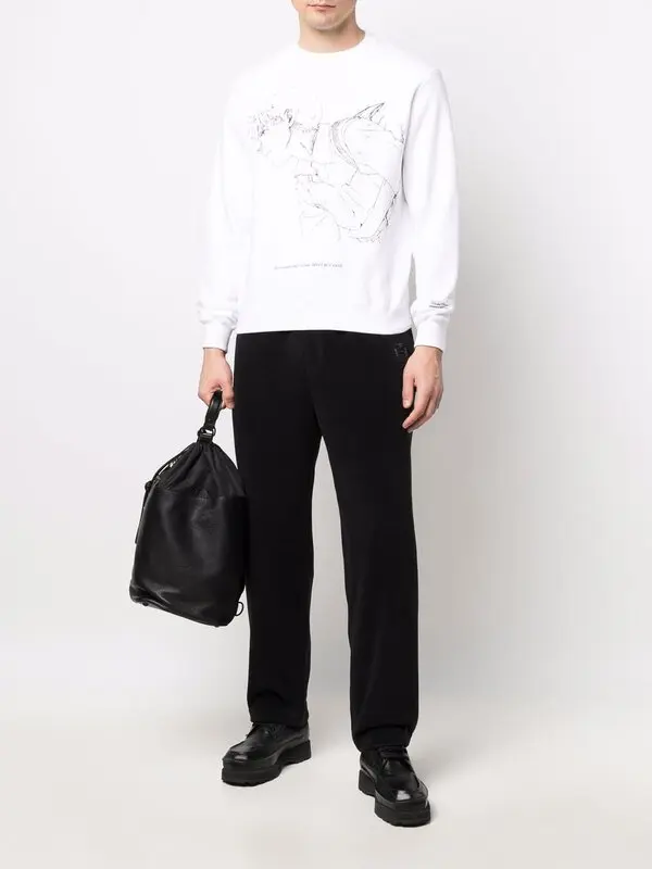 Undercover X Evangelion Manga-embroidery Track Pants