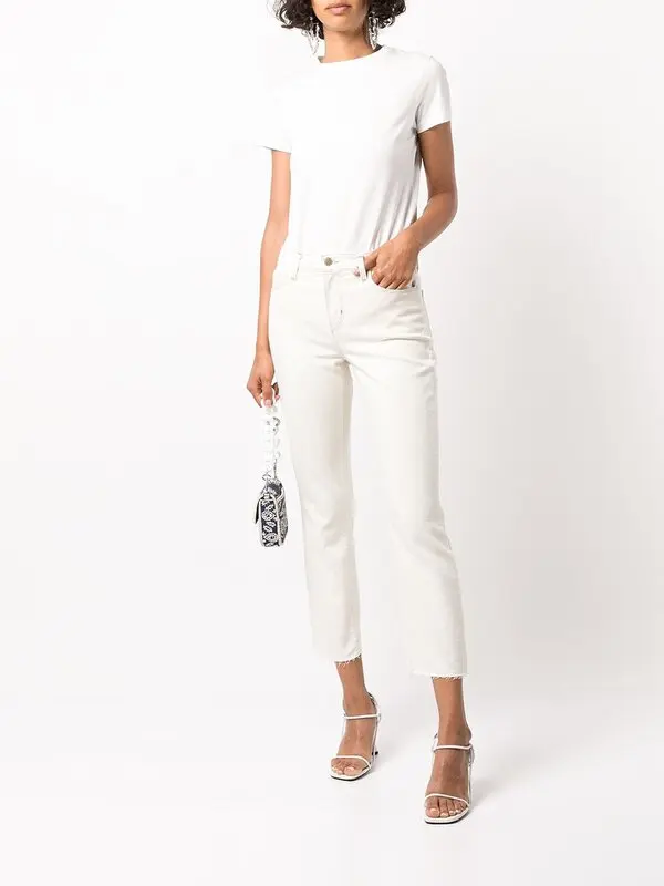 L'Agence Cropped Slim-cut Jeans