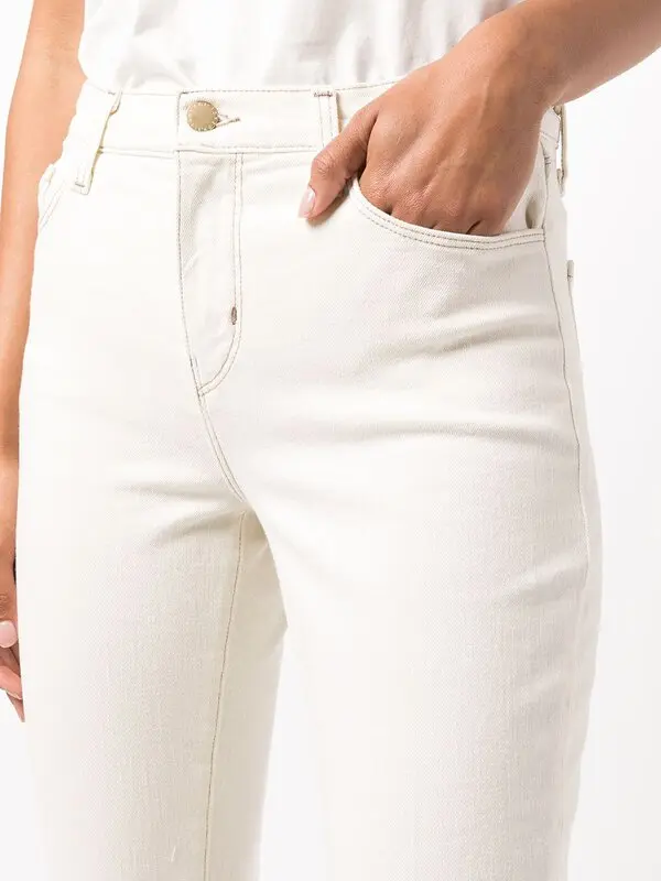 L'Agence Cropped Slim-cut Jeans