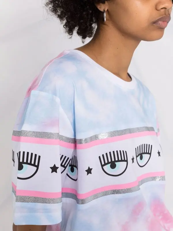 CHIARA FERRAGNI Eye-motif T-shirt