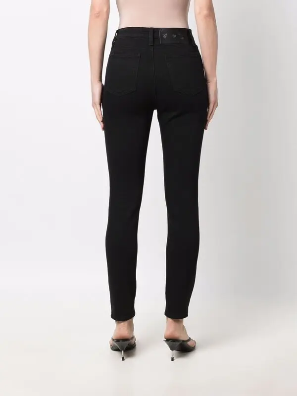 Off-White Slogan Logo-print Skinny Jeans