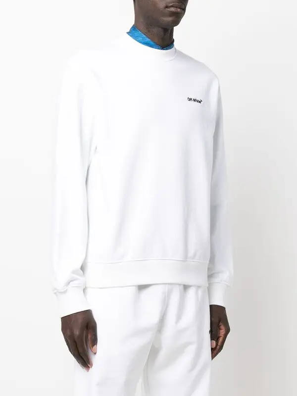 Off-White Helvetica Crew-neck Sweatshirt