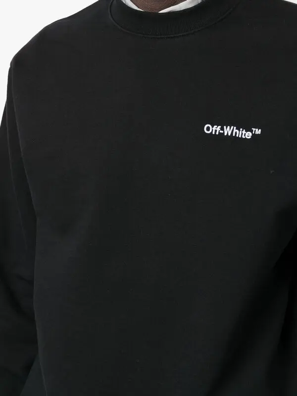 Off-White Helvetica Logo-print Sweatshirt