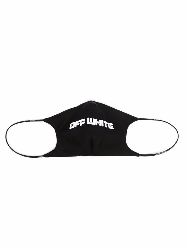 Off-White Logo-print Face Mask - Black