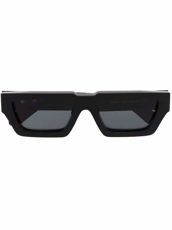 Off-White Rectangular Frame Sunglasses - Black