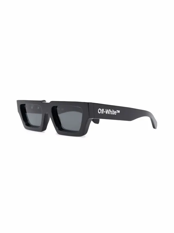 Off-White Rectangular Frame Sunglasses - Black