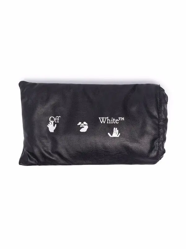 Off-White Rectangular Frame Sunglasses - Black