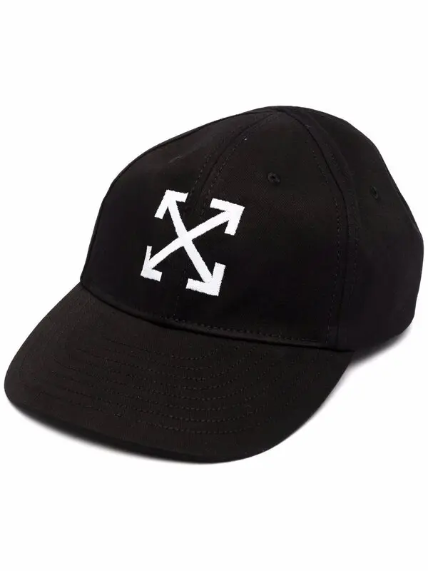 Off-White Arrow Logo Baseball Cap - Black