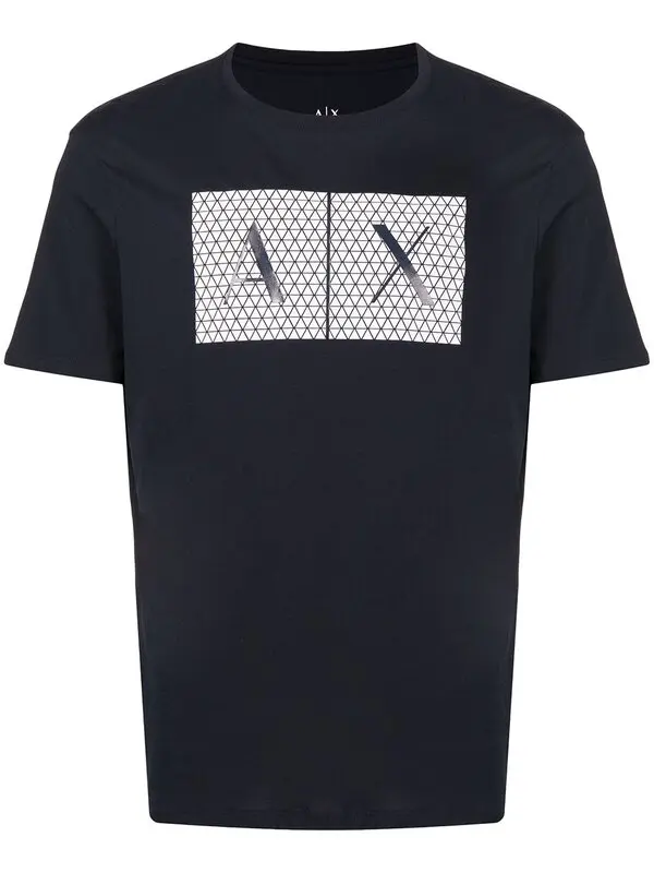 Armani Exchange Logo-print T-shirt - Blue