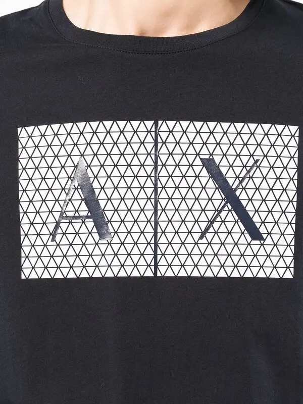 Armani Exchange Logo-print T-shirt - Blue