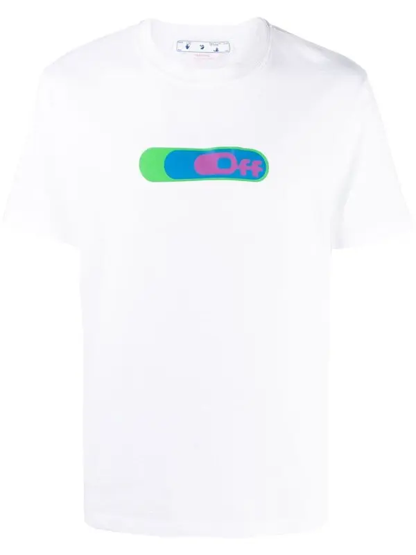 Off-White Weed Hands Off Logo-print T-shirt - White