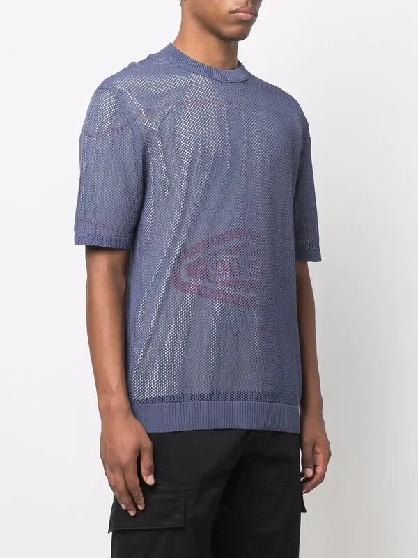 DIESEL® Logo-print Mesh T-shirt