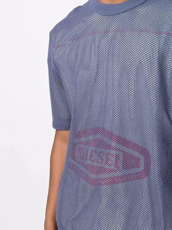 DIESEL® Logo-print Mesh T-shirt